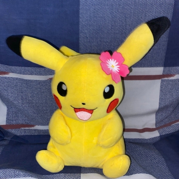 Pokemon | Toys | Pokemon Pikachu Yellow And Pink Stuffed Animal | Poshmark